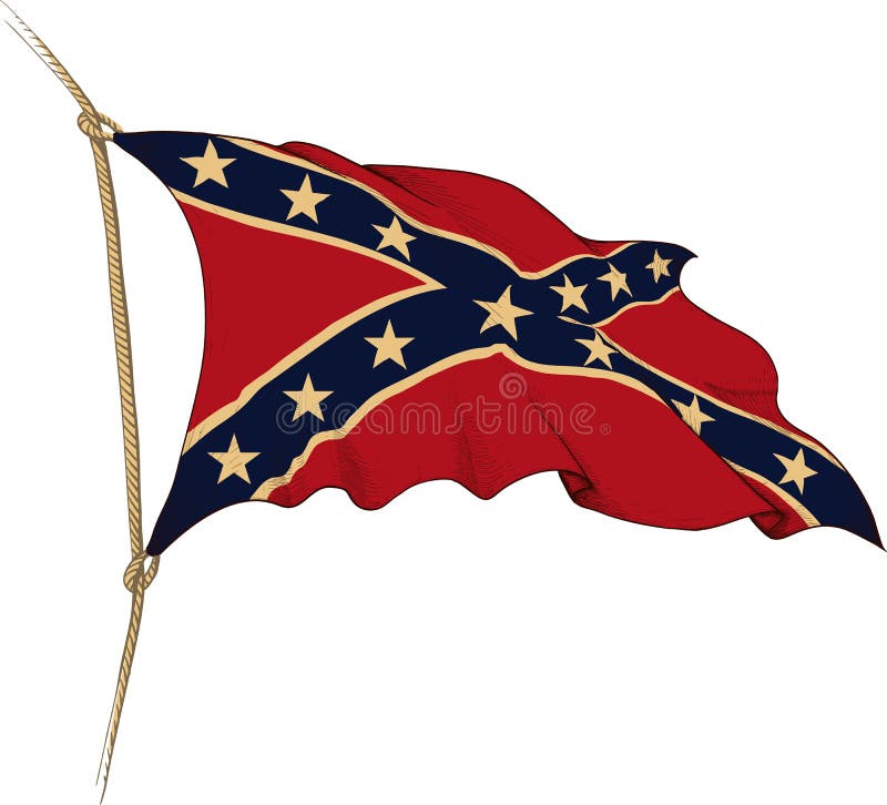 Waving Confederate Battle Flag Stock Illustrations – 79 Waving ...
