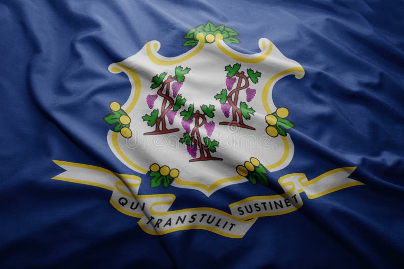 Flag of Connecticut state stock illustration. Illustration of national ...
