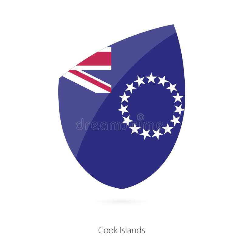 Flag of Cook Islands stock vector. Illustration of nation - 136371863