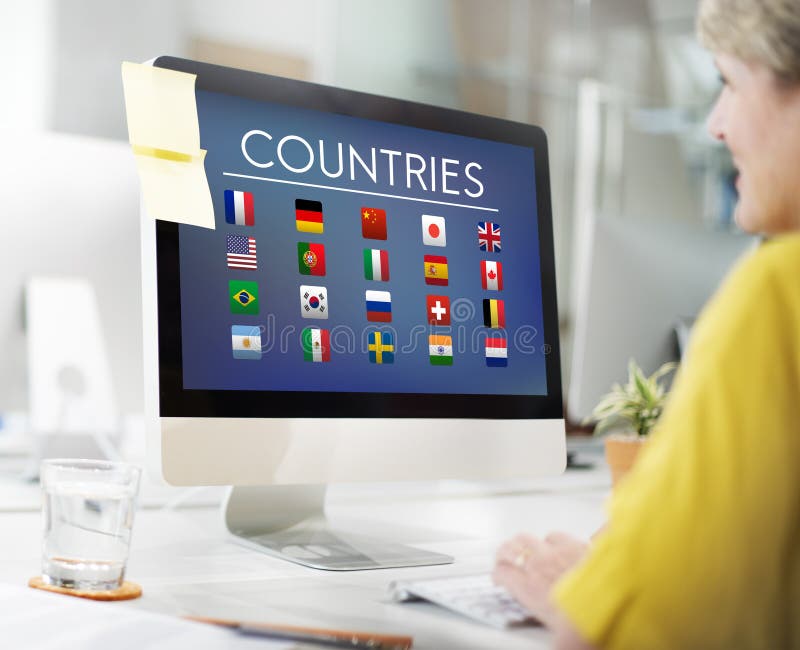 Flag Countries Foreign International Symbol Concept Stock Image - Image ...