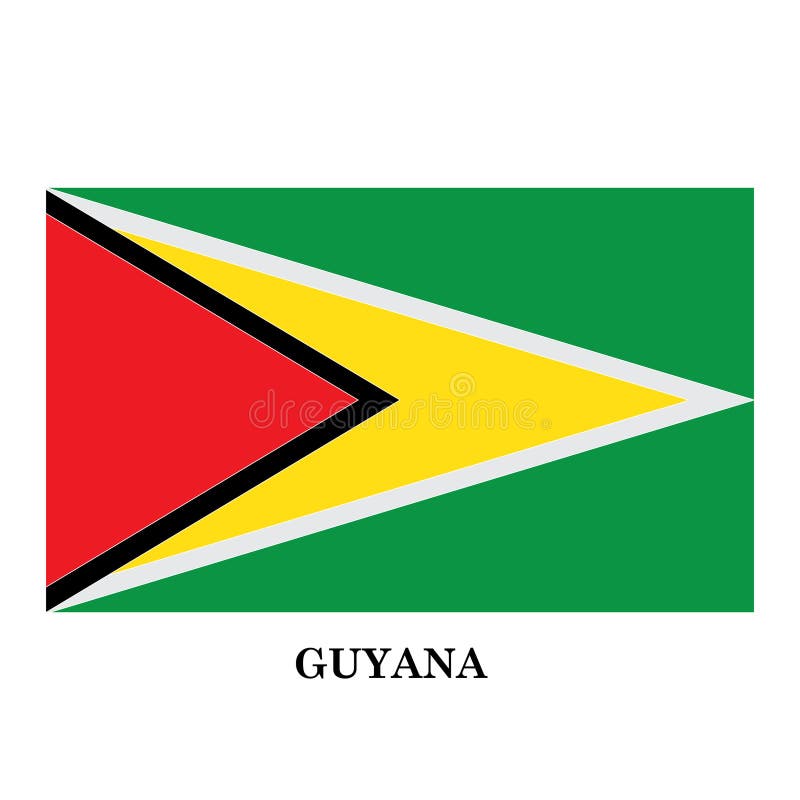 Flag of the Country of Guyana Stock Vector - Illustration of ...