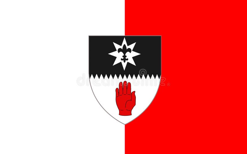 Flag of County Tyrone is a County in Ireland Stock Illustration ...