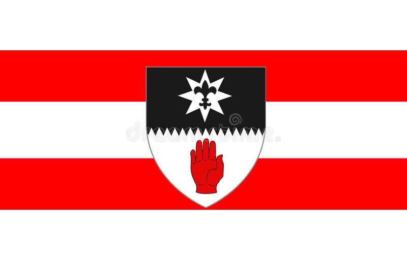 Flag of County Tyrone is a County in Ireland Stock Illustration ...
