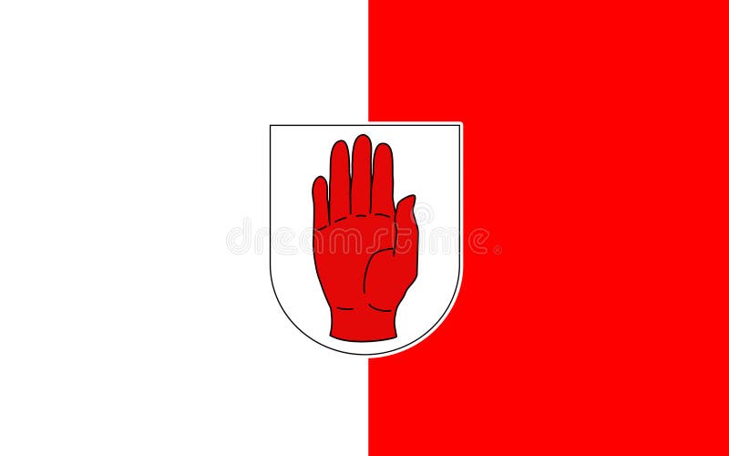 Flag of County Tyrone is a County in Ireland Stock Illustration ...