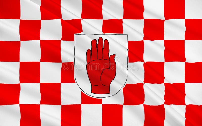 Flag of County Tyrone is a County in Ireland Stock Illustration ...