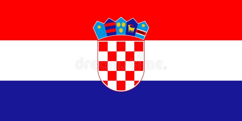 Flag of Croatia stock illustration. Illustration of ensign - 353665380