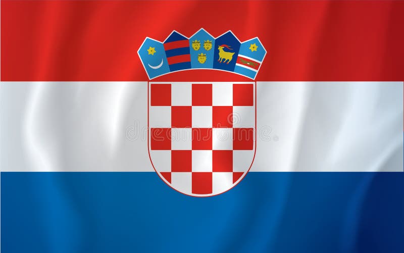 Flag of Croatia. Vector Drawing Stock Vector - Illustration of croatia ...
