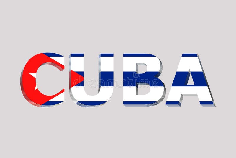 Cuba Text With Flag Stock Vector Illustration Of Text 4643212