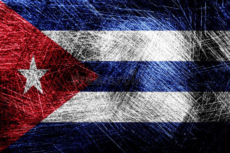 Flag of Cuba with Texture. Template for Design Stock Photo - Image of ...