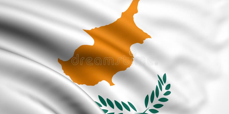 Flag of Cyprus stock illustration. Illustration of flag - 5254503