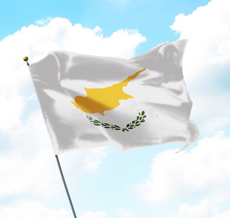 Flag of Cyprus stock photo. Image of banner, cypriot - 85553078