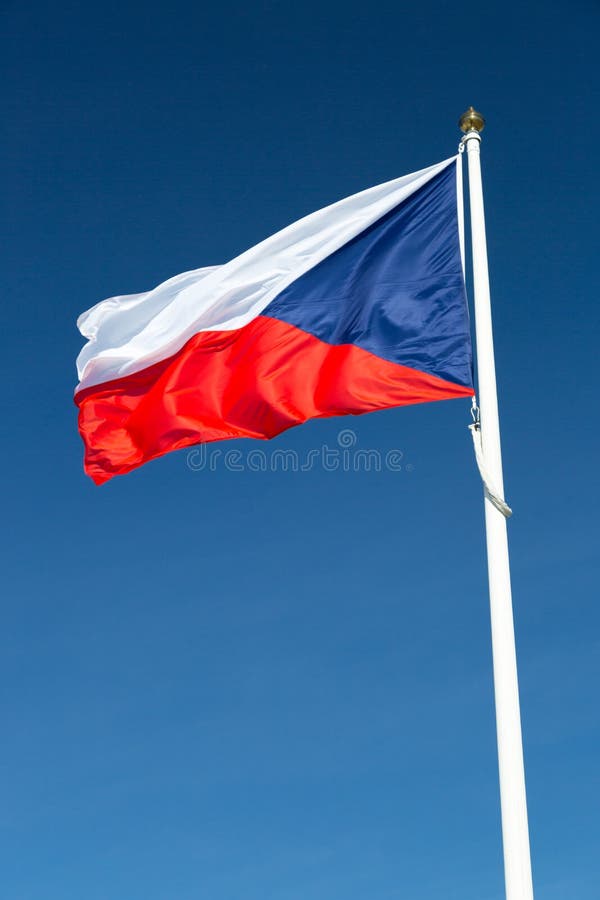 Flag of the Czech Republic Close Up Stock Photo - Image of flag ...