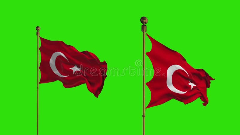 Flag 3d model green screen stock footage. Video of abstract - 115799464