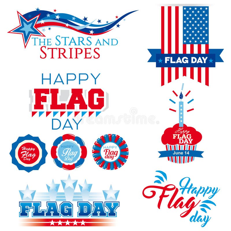 Flag Day stock illustration. Illustration of happy, american - 72424633