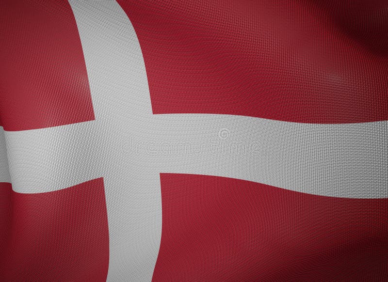 Flag of Denmark stock illustration. Illustration of national - 303911521