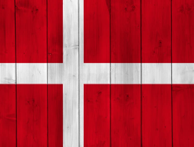 Flag of Denmark on a Textured Background. Concept Collage Stock Image ...