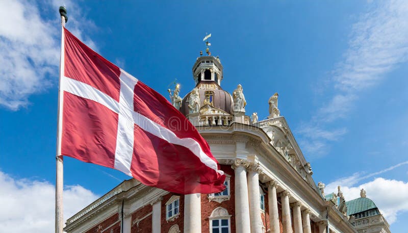 Flag of Denmark stock illustration. Illustration of denmark - 300058393