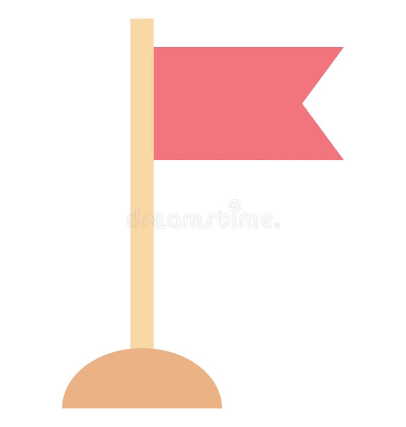 Flag, Destination Flag Vector Icon Editable Stock Vector - Illustration ...