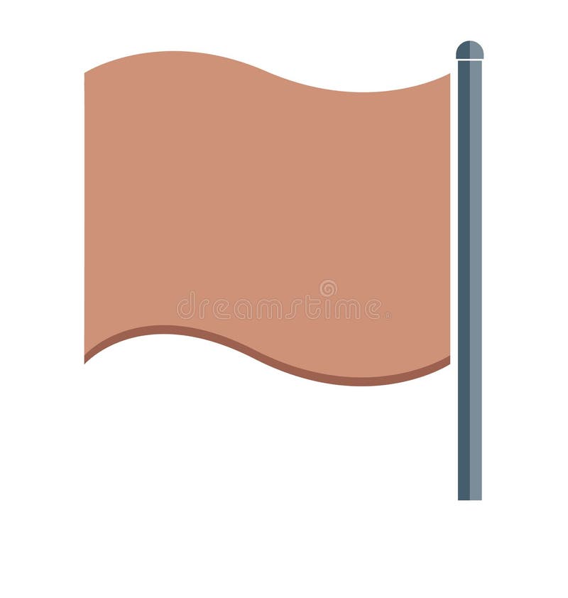 Flag, Destination Flag Isolated Vector Icon Stock Vector - Illustration ...