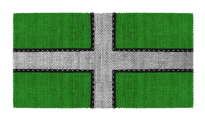 Flag of Devonshire in England Stock Illustration - Illustration of ...
