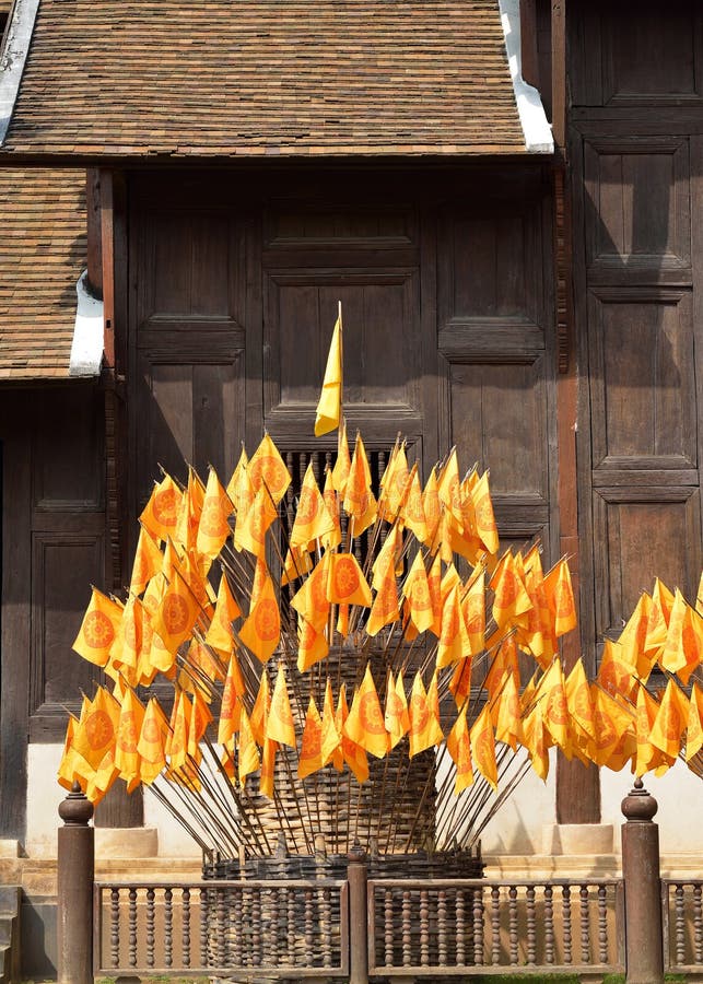 Flag of Dharmacakra stock image. Image of spiritual, dharmacakra - 42389529