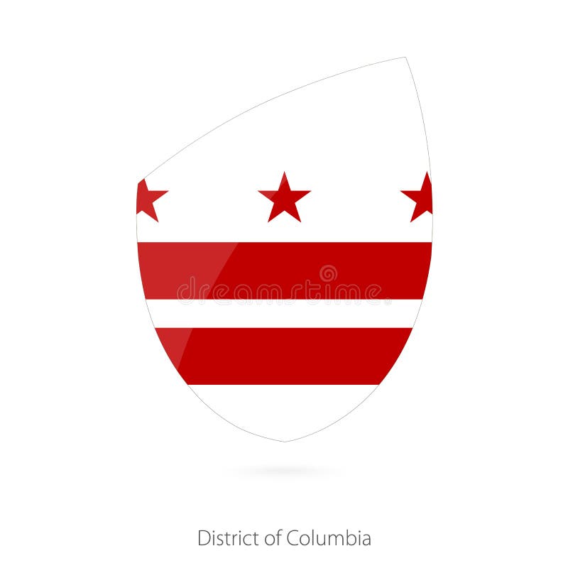 Flag of District of Columbia Stock Vector - Illustration of emblem ...