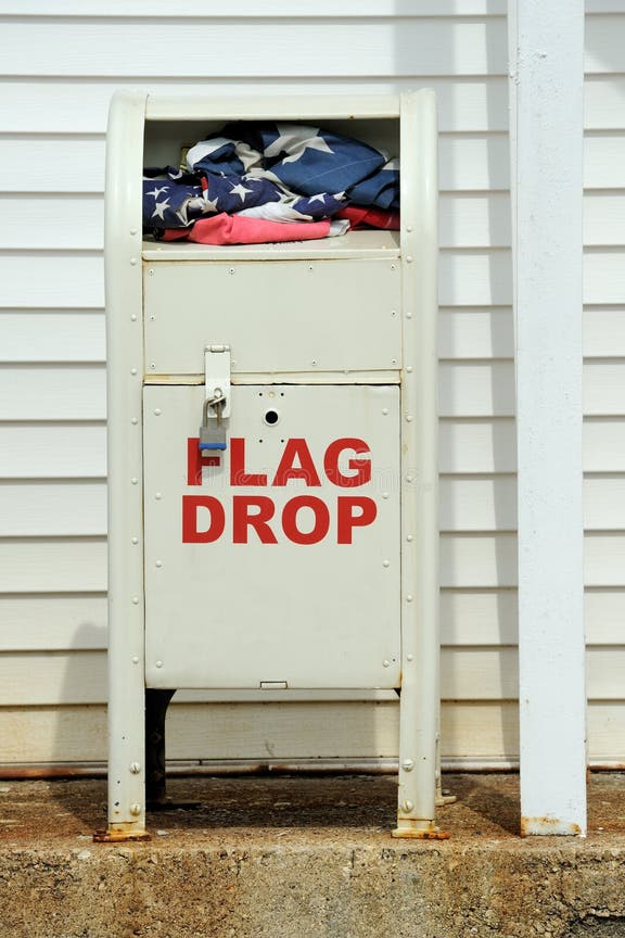 Flag drop stock photo. Image of american, outside, white - 16095908