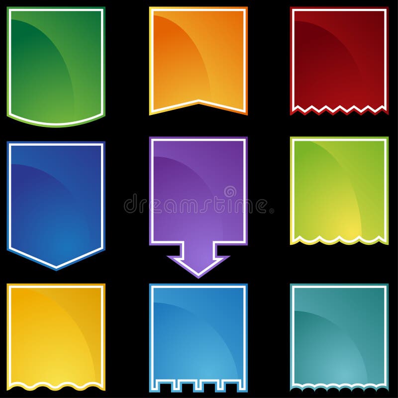 Flag Drop Buttons stock vector. Illustration of wall - 10228704