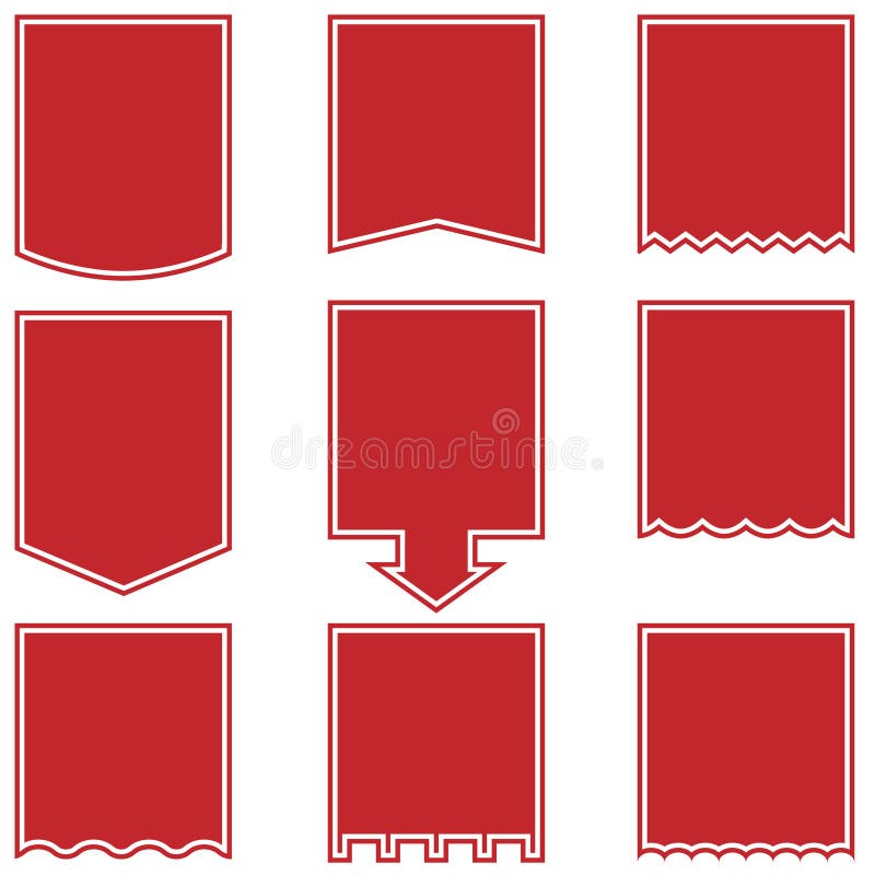 Red Square Flags Stock Illustrations – 1,098 Red Square Flags Stock ...