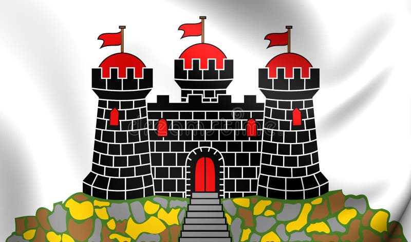 Flag of Edinburgh City, Scotland. Stock Illustration - Illustration of ...