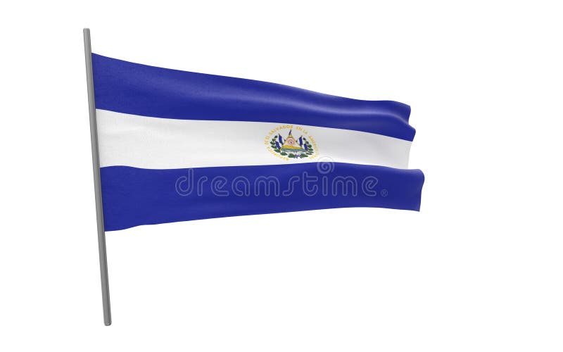 Flag of EI Salvador stock illustration. Illustration of horizontal ...