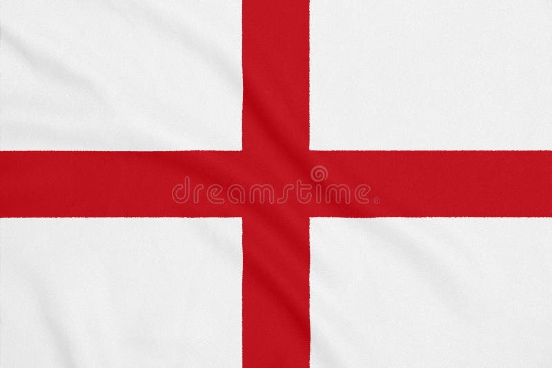 Flag of England. White Red Flag. National Symbol of England Stock Image ...