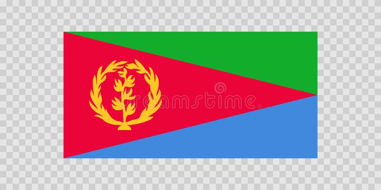 Flag Of Eritrea Eritrean National Symbol In Official Colors Template Icon Stock Illustration