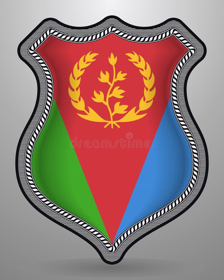 Flag Of Eritrea Vector Sign And Icon Location Symbol Shape Stock