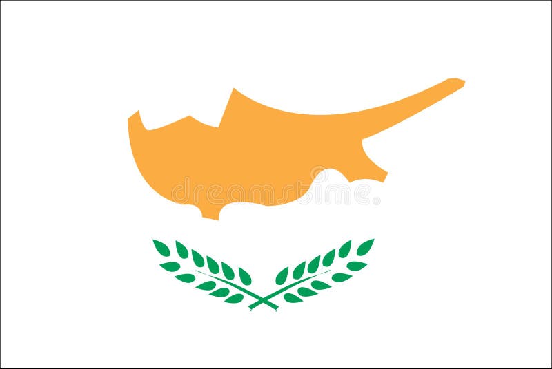 Flag of Europe Country Cyprus Stock Vector - Illustration of vector ...