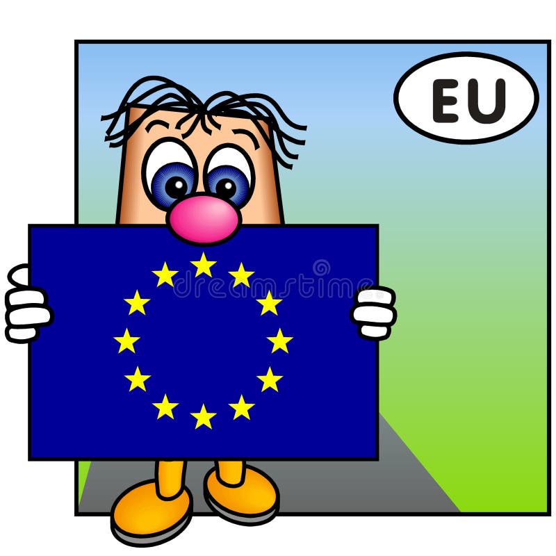 The Flag of the European Union Stock Vector - Illustration of poster ...