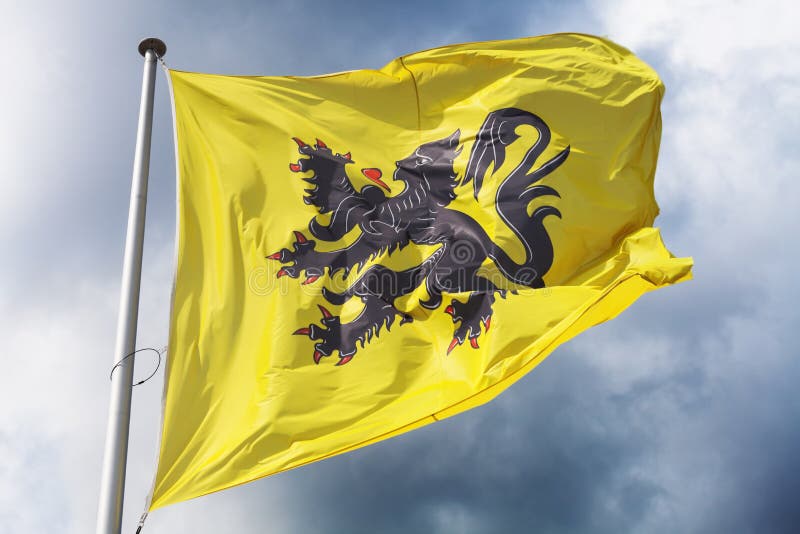 Flag of Flanders stock image. Image of flanders, belgium - 25565243