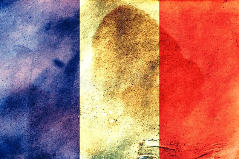 Flag of France with Texture. Template for Design Stock Photo - Image of ...