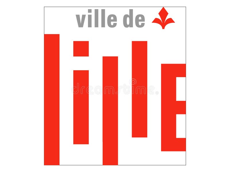 Flag of the French City of Lille Stock Vector - Illustration of essen ...