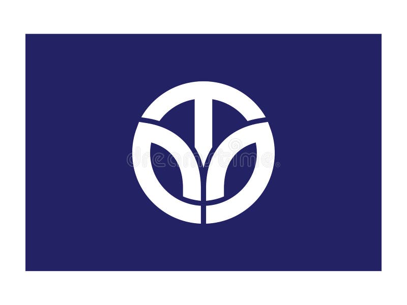 Flag of Fukui - Japan stock illustration. Illustration of japan - 7585276