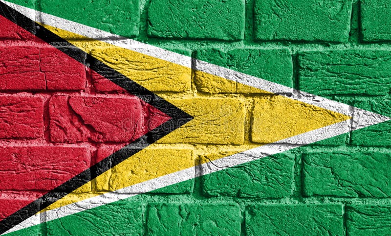 Flag of Gayan on the wall stock photo. Image of banner - 268925282