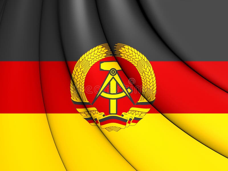 German Democratic Republic DDR Historical Flag, East Germany Stock ...