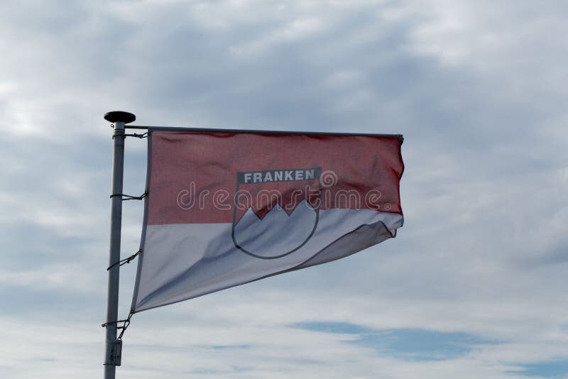 Flag of the German Region Franconia Stock Photo - Image of europe, flag ...