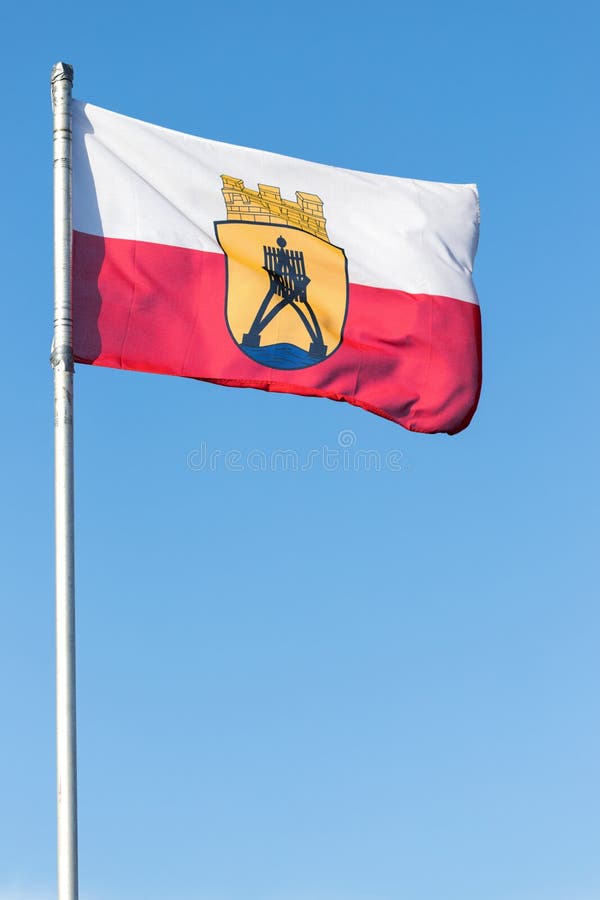 Flag of of Cuxhaven stock photo. Image of town, ensign - 165062198