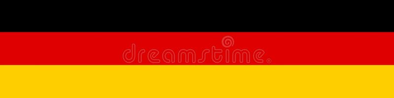Flag of Germany As Extra Wide Web Banner or Header Stock Illustration ...