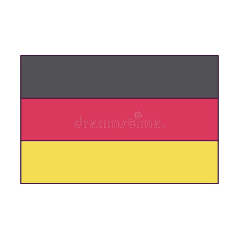 Flag of germany design stock vector. Illustration of downtown - 80241528