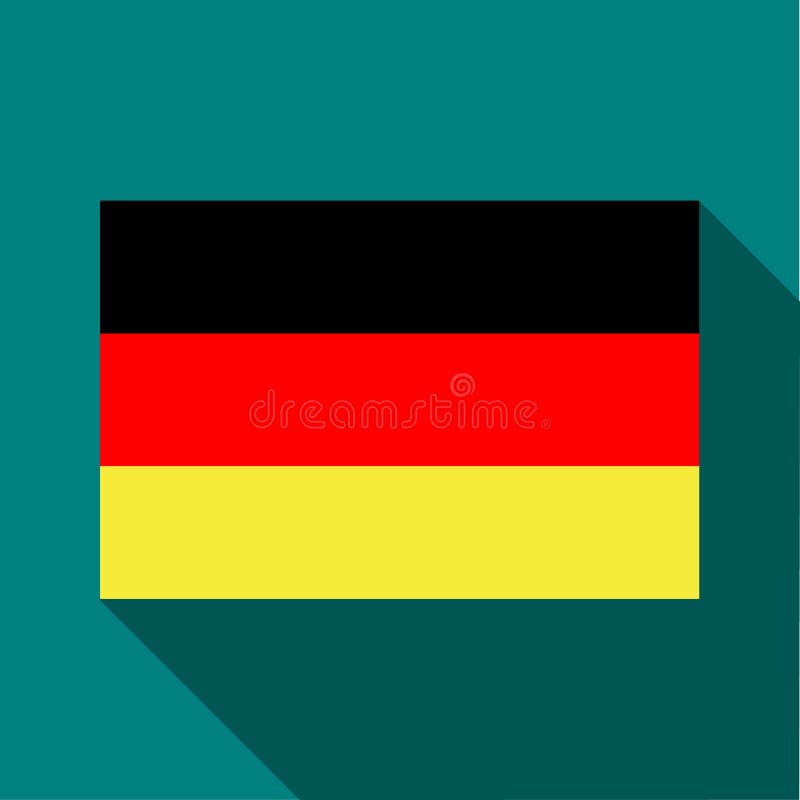Germany Flag Icon Flat Style Stock Illustrations – 669 Germany Flag ...