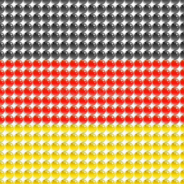 Flag of the Germany Made of Leds. Stock Vector - Illustration of ...