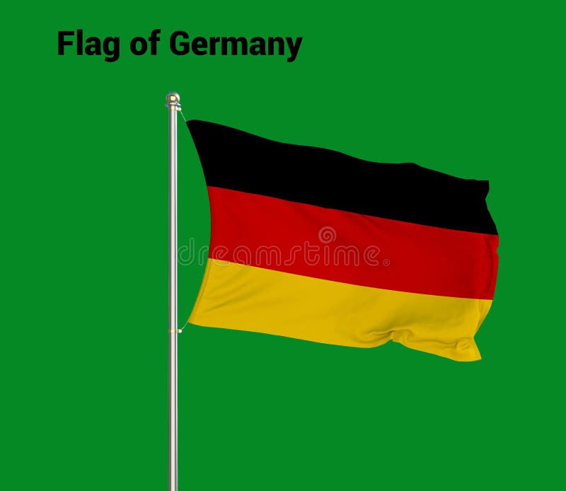 Flag of Germany, Germany Flag, National Flag of Germany. Pole Flag of ...