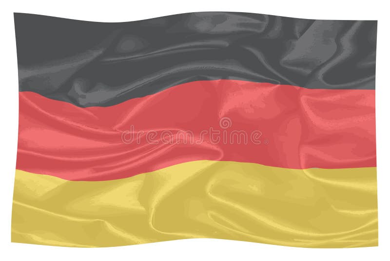 The flag of Germany stock illustration. Illustration of gold - 131690798